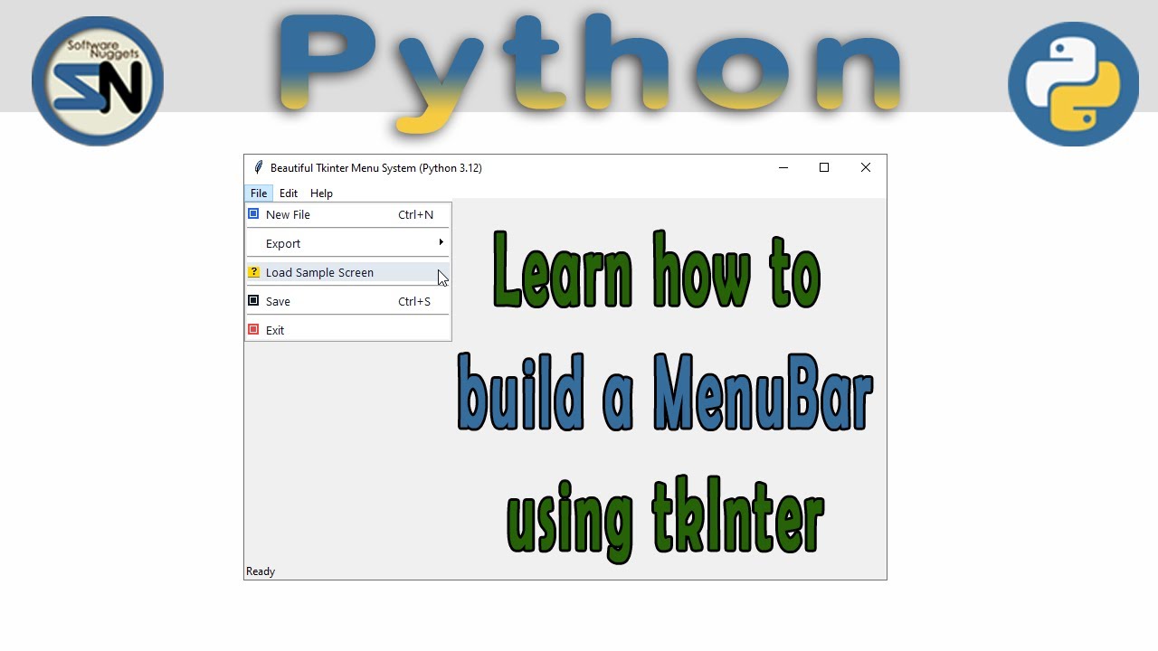 How To Create a Menu Bar in Python Tkinter (Full Guide + Source Code)