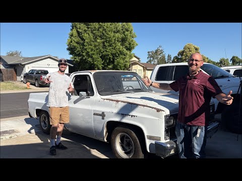 Working on little bros C10 with my brothers!!!