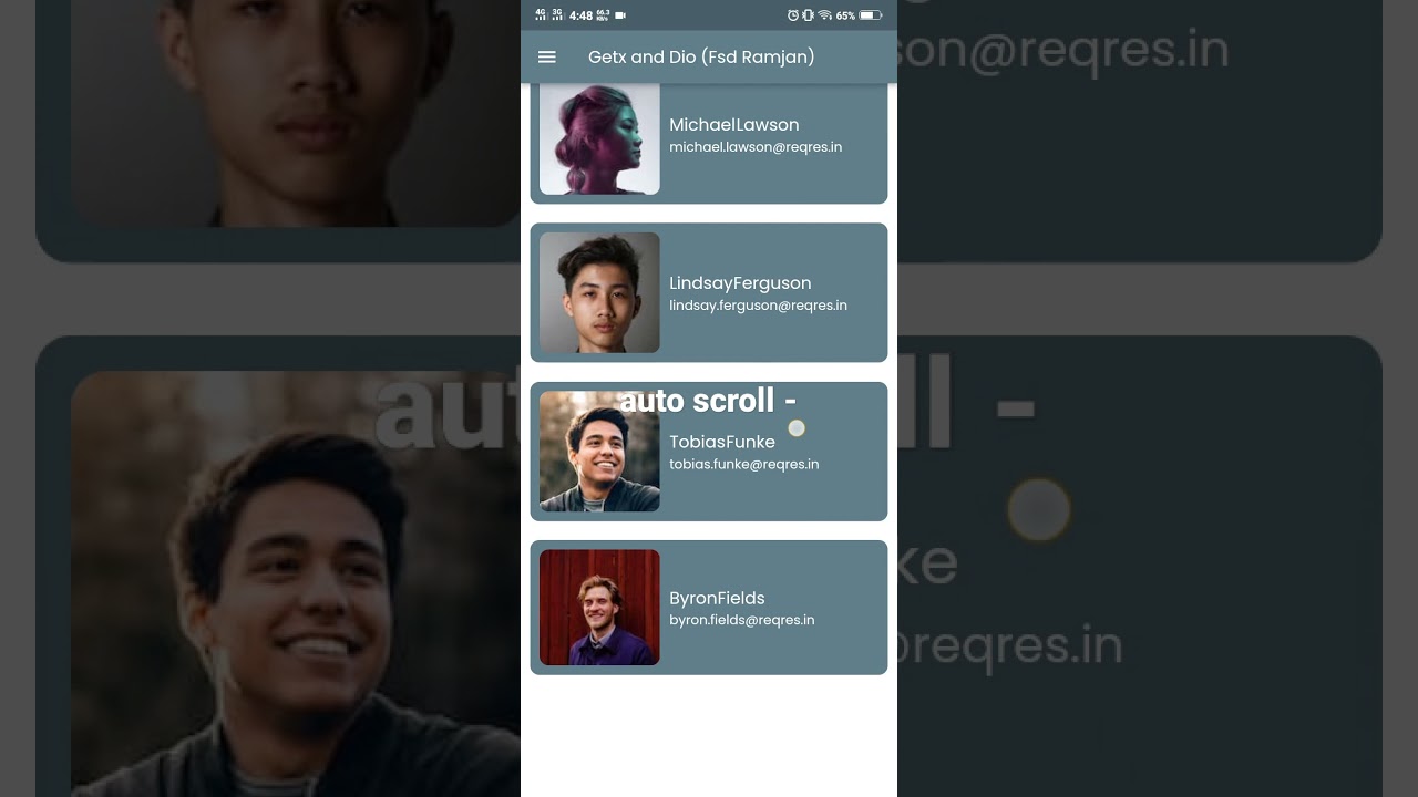 Flutter Animated Scroll - Auto Scroll Data