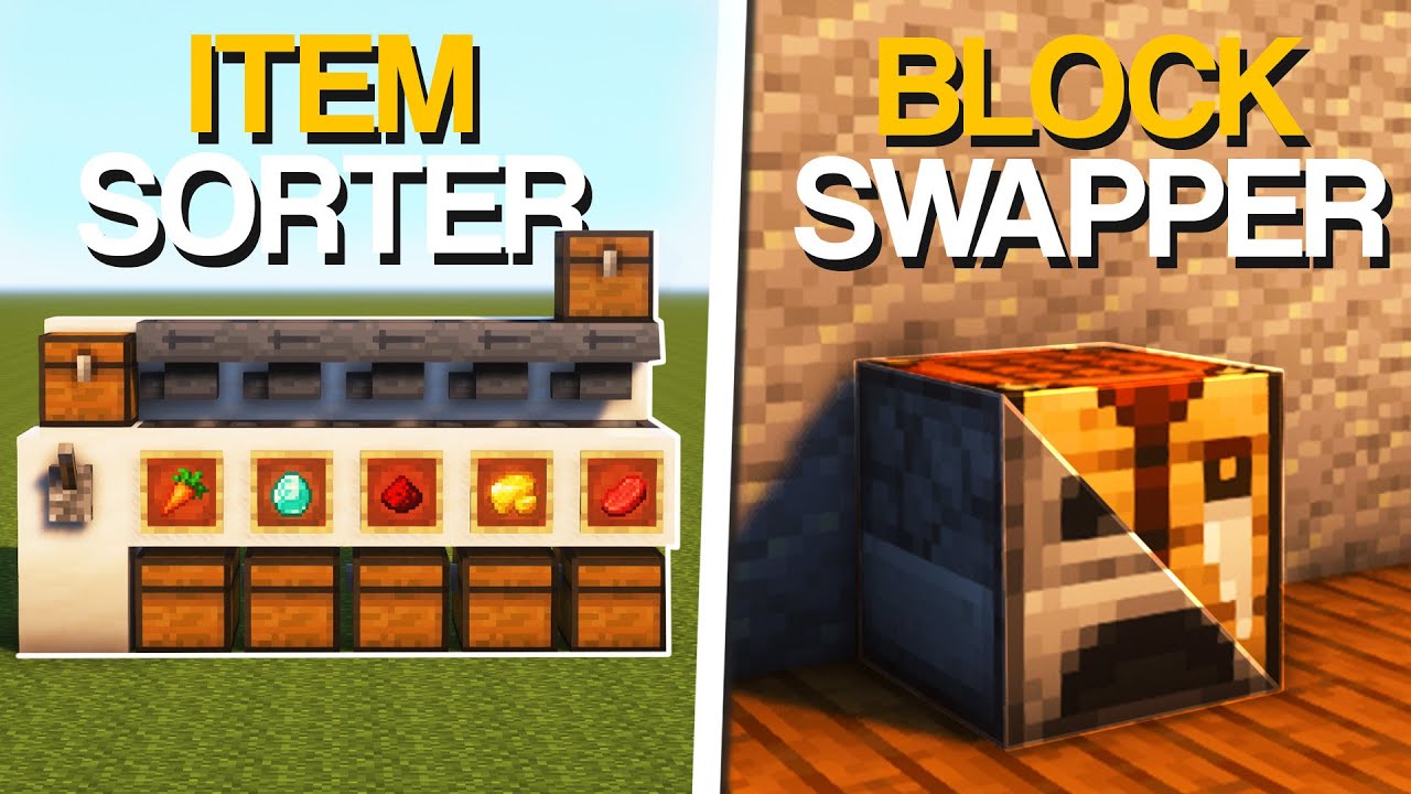Minecraft: 10+ USEFUL Redstone Builds & Hacks! - Minecraft Builders