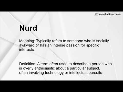Nurd Meaning