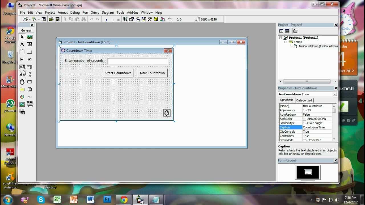 Visual Basic Tutorial (Countdown Timer)