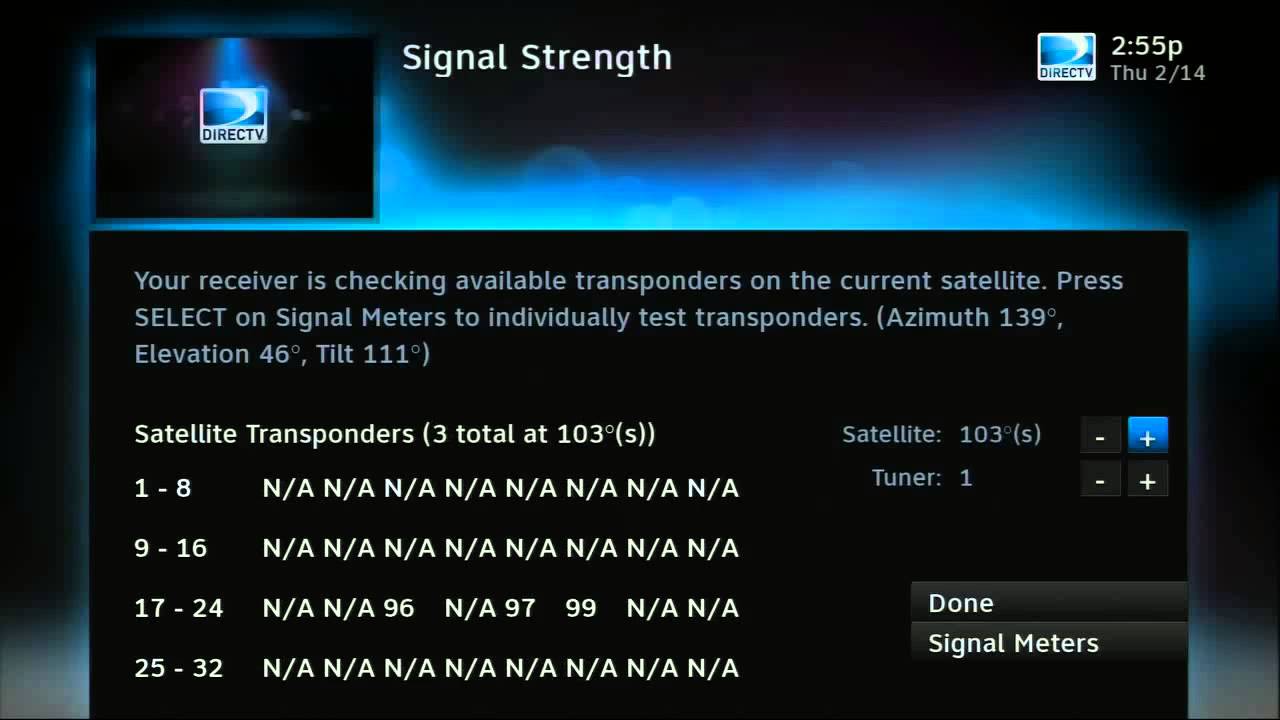 Solid Signal shows you how to check the Signal Strength on your DIRECTV receiver