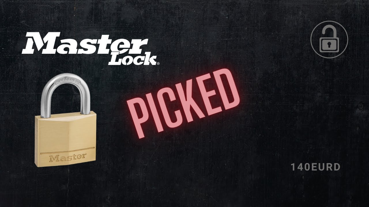 I picked my first Lock! | Master Lock 140D picked | Lock Picking Beginner