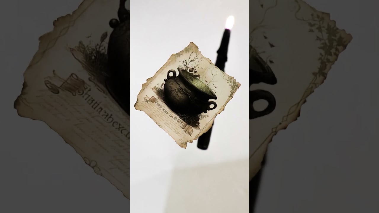 Enchanting Halloween Decorations with Floating Candles and Spell Book Pages #halloween #diy