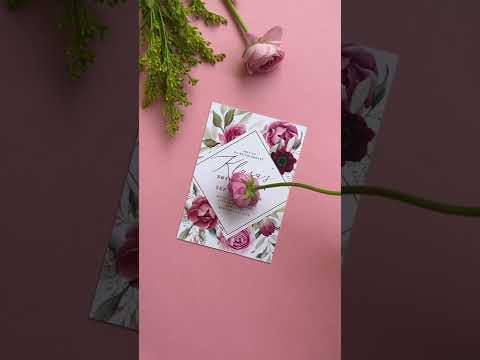 Create your own floral birthday invitation, quick and easy with Greetings Island