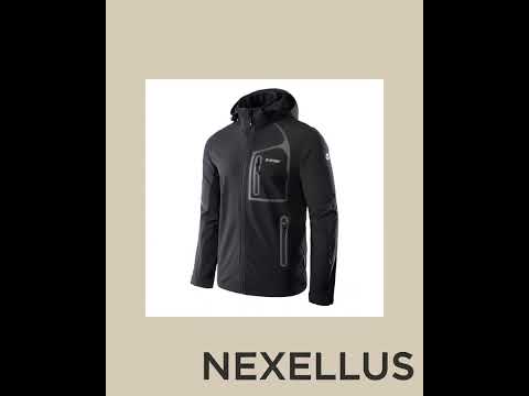 Hi-Tec Nils Men's Jacket with Microfleece Lining, Detachable Hood, and Zipped Pockets - Black