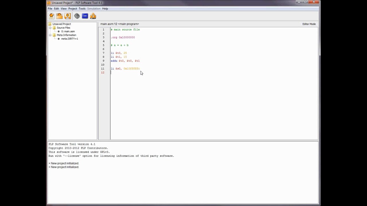 My First PLP Program
