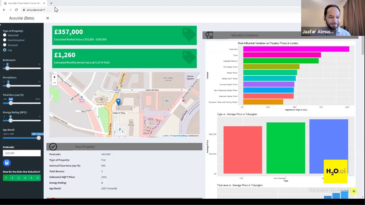 Make with H2O: AccuVal - a Property Valuation App powered by H2O