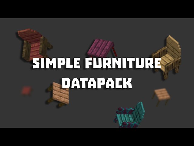 simple furniture [datapack] Minecraft Data Pack