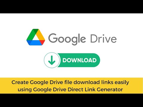 Create Google Drive file download links easily using Google Drive Direct Link Generator #googleedu