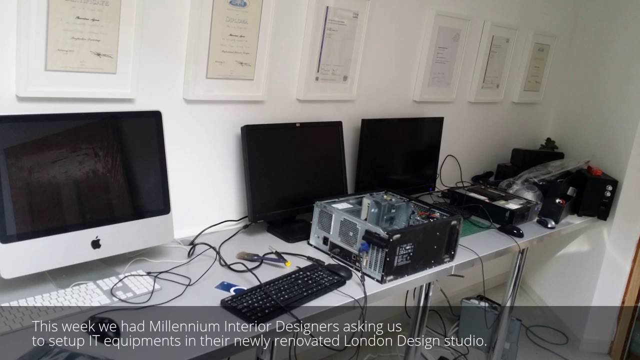 IT and computer setup services for Interior Design studio in London