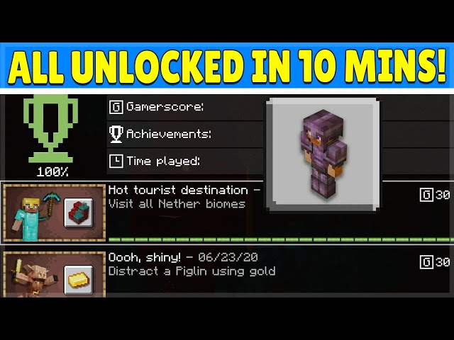 How to get achievements in Minecraft PE
