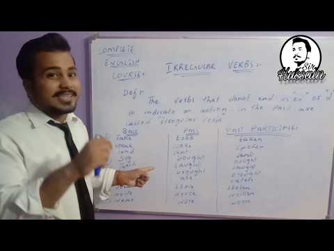 What is Irregular verb..?? With 10 Examples ...significant topic..must watch