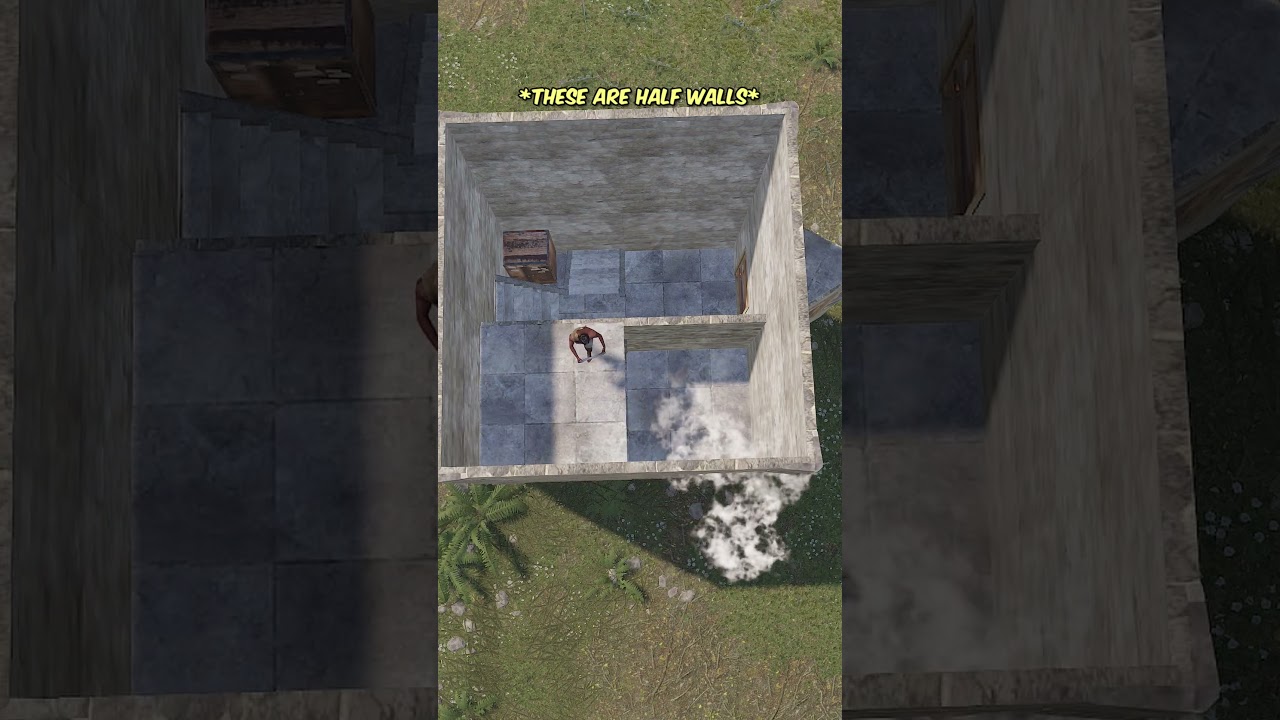 Automatic elevator trap base tutorial #rust #rustgame #rusttrapbase #rusttips #cashpier