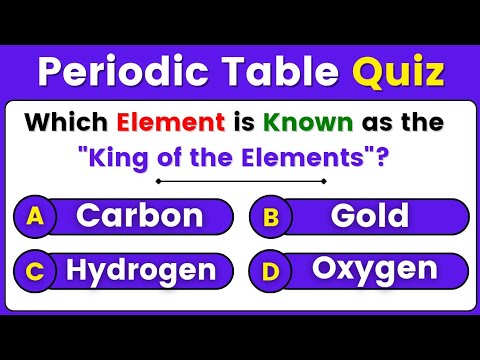 Periodic Table Quiz | General Knowledge Quiz of Periodic Table & Elements | Chemistry ⚗️ Quiz