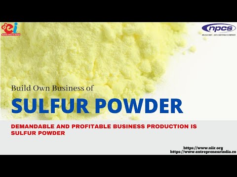 Great Venture Business Idea of Sulfur Powder | Start Now Best Industry ...