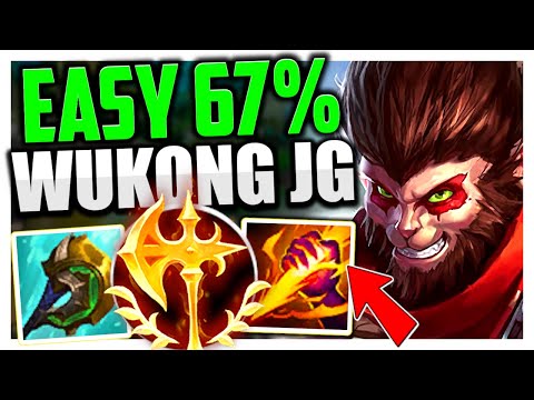 EASY 67% WIN RATE WUKONG JUNGLE BUILD [WUKONG IS LEGIT OP NOW] + BEST BUILD/RUNES- League of Legends