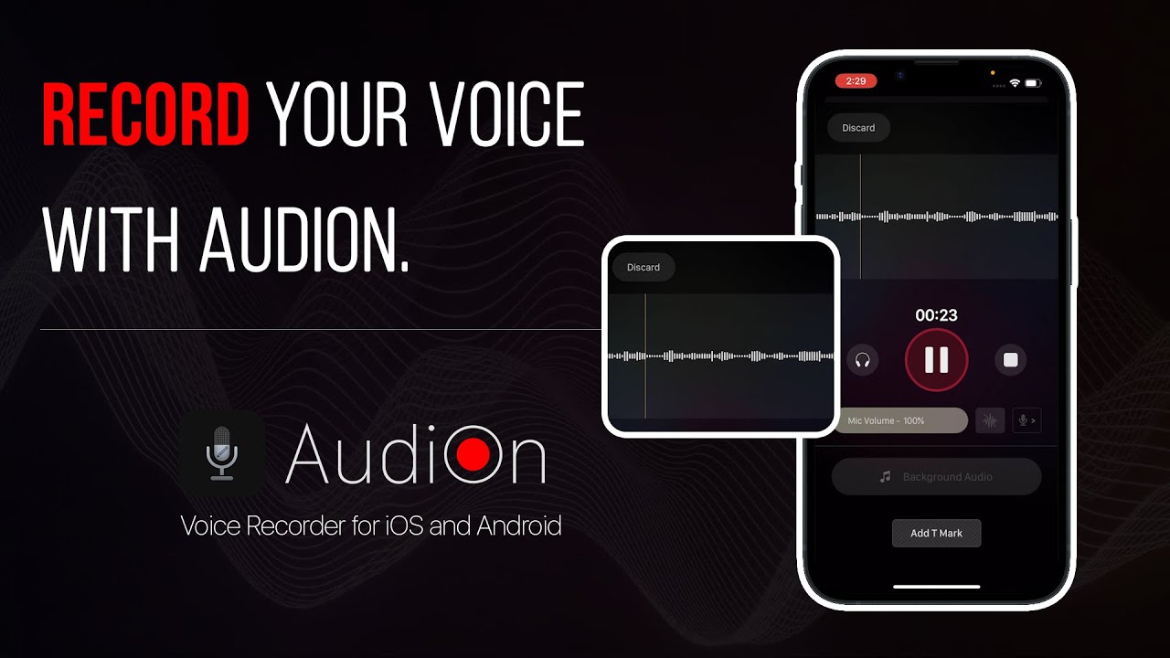 AudiOn: Voice Recorder for Android & iOS | Global Delight