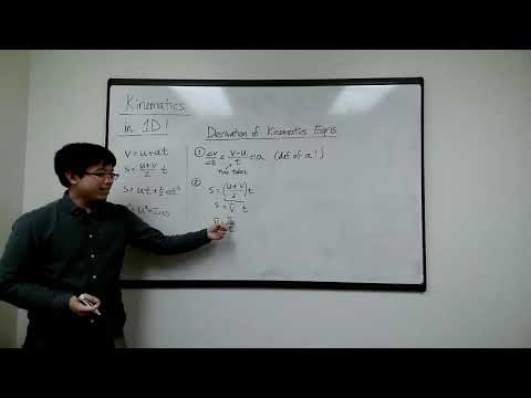 P3A L7H. Kinematics/“SUVAT” Equations – Derivations 1 and 2