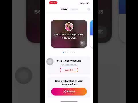 Send anonymous questions on Instagram|