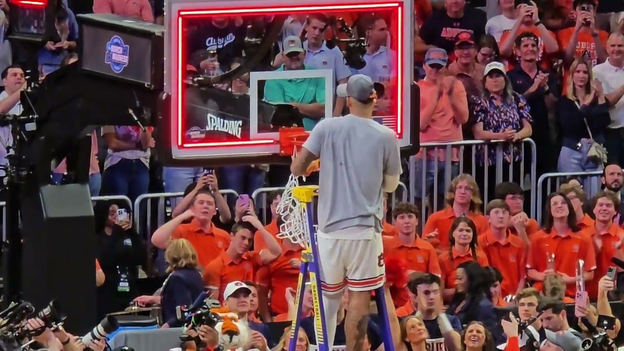 Auburn cuts down nets, headed to 2025 Final Four