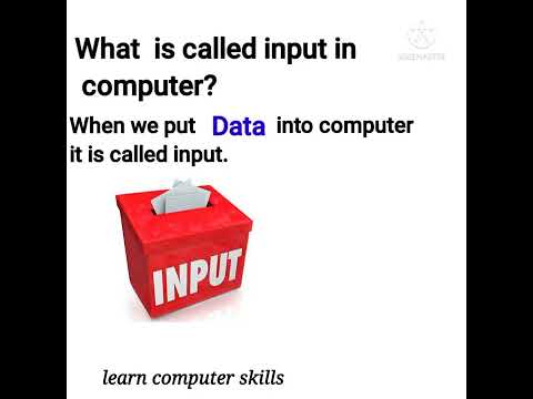 what is called input?| by learn computer skills