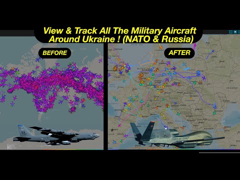 The Best Military Aircraft Tracker! Easily Track Military Aircraft Around Ukraine! & The World!