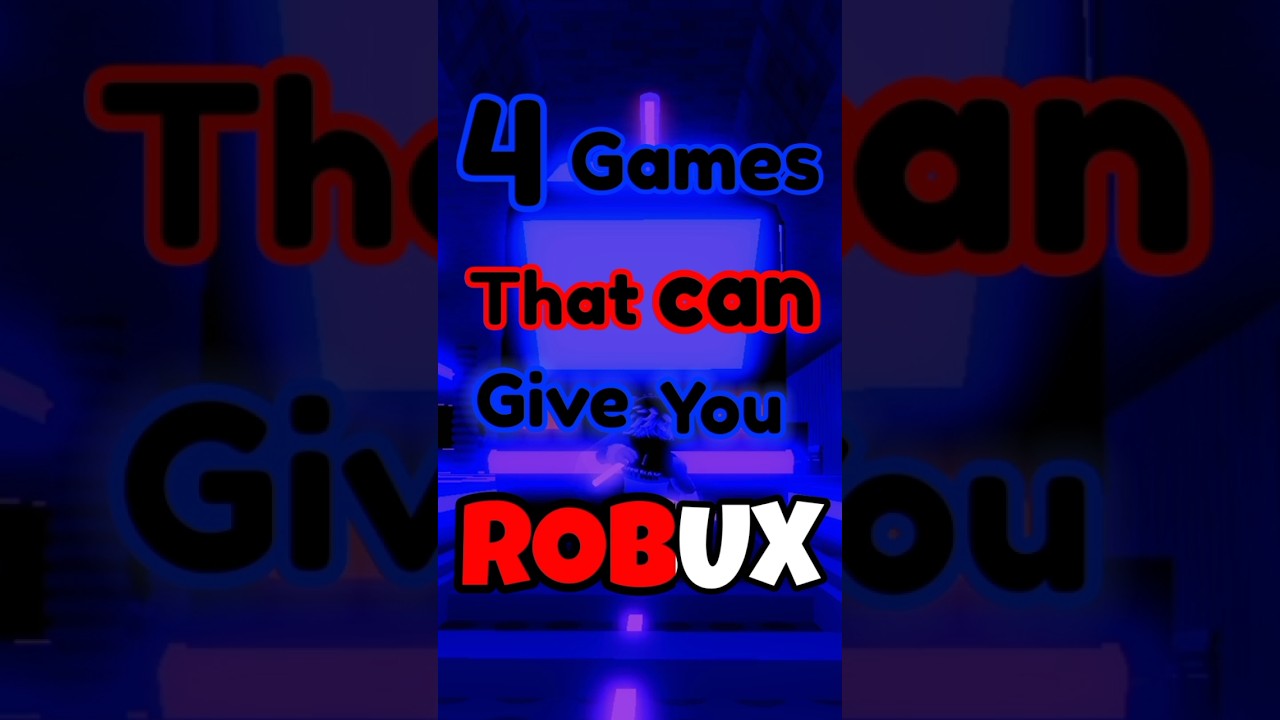 4 games which actually gives you free robux #roblox #shorts