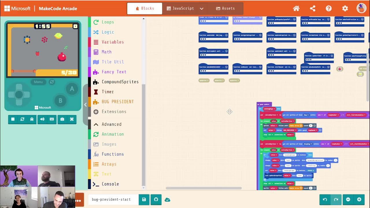 Making an extension in MakeCode Arcade