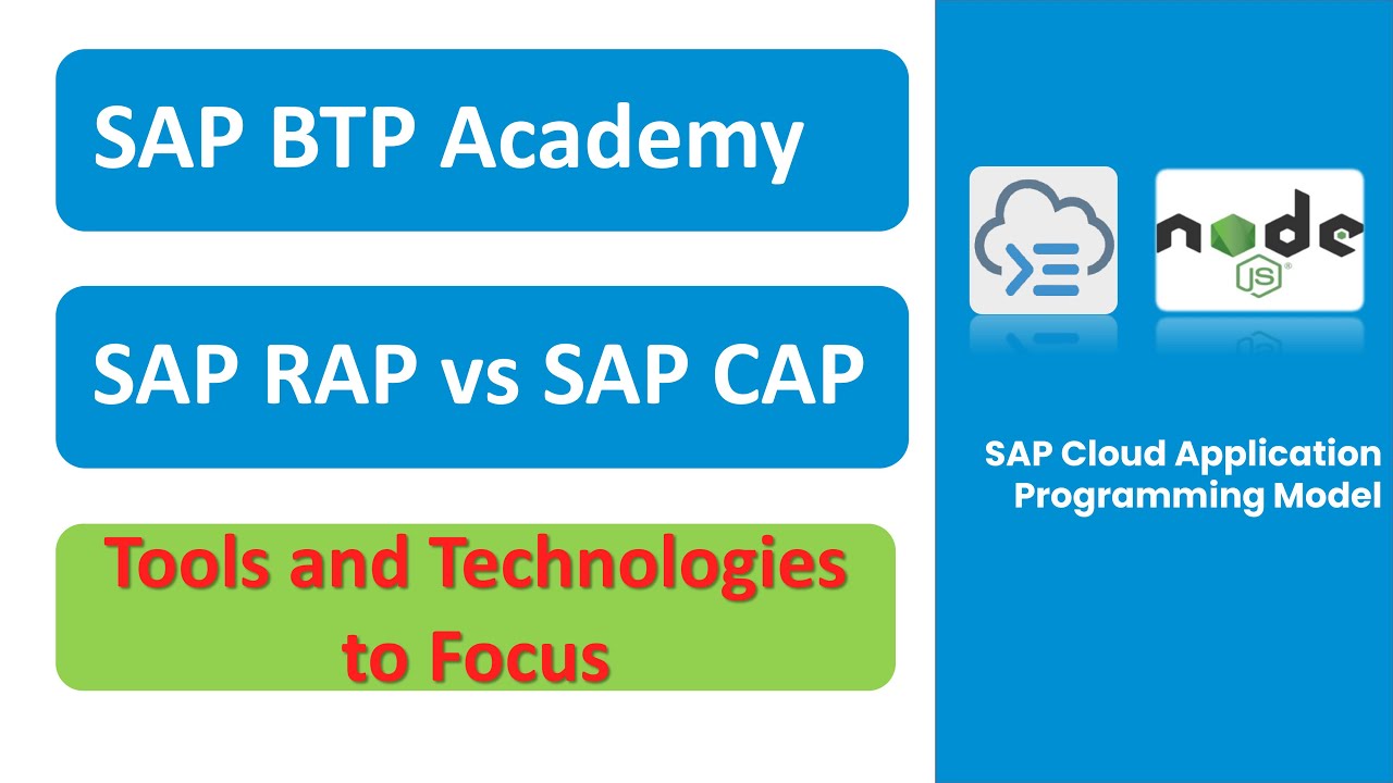 SAP RAP vs CAP | Key Differences, Tools, Technologies & Learning Path for SAP Developers