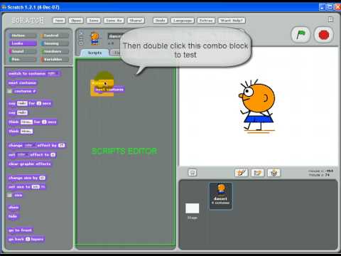 Scratch Lesson 2: Animating a Sprite (Dance) | Shall We Learn