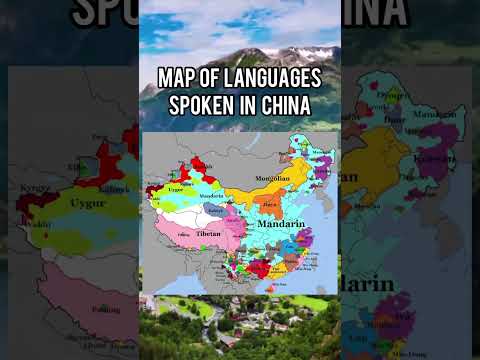 Map of languages spoken in China #shorts #china #language #fyp #subscribe #geography