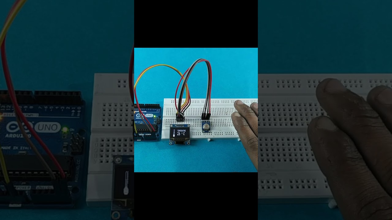 Arduino Experiment MLX90614 | Non-contact Infrared temperature sensor #shorts #experiment