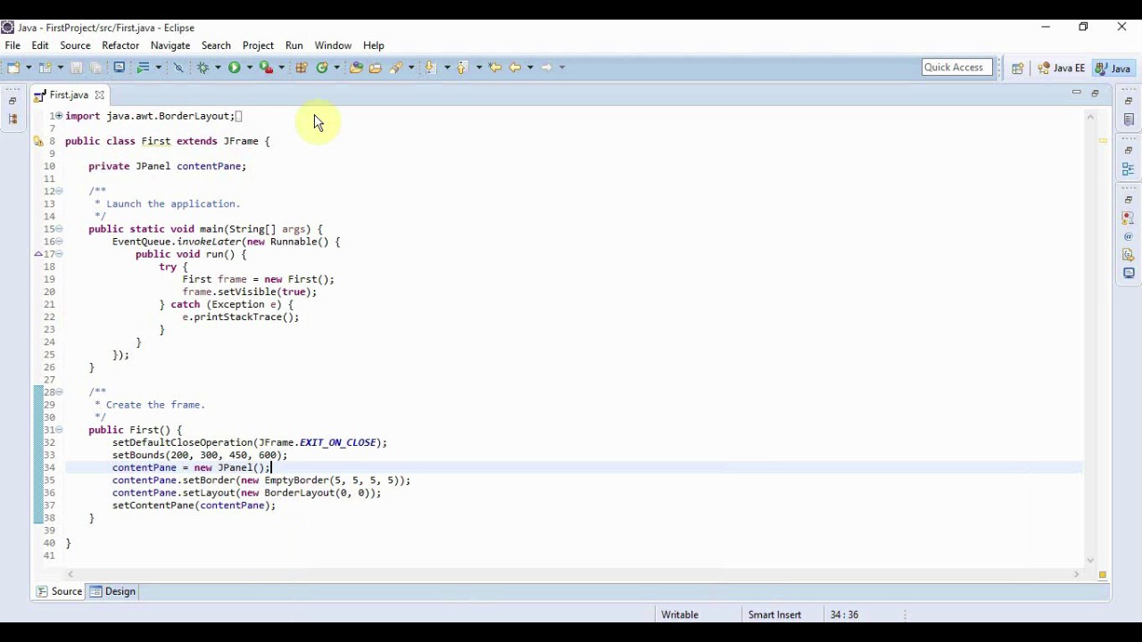 Java Swing Tutorial 3 : Layouts and adding Components