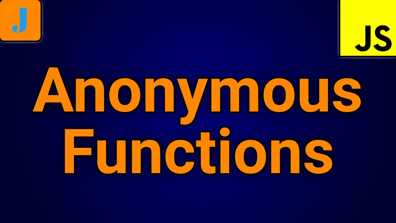 JavaScript Anonymous Function