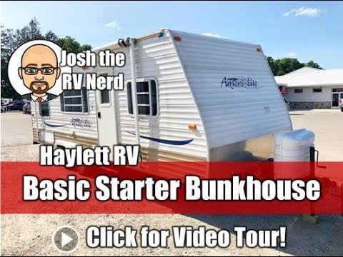 (Sold) 2005 Amerilite 24BHLE Basic Bunkhouse Starter Used Travel Trailer Only 3,735lbs!