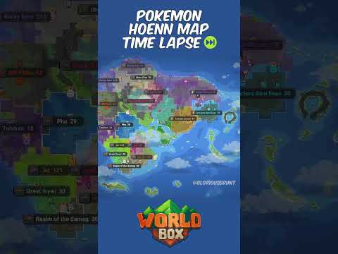 WorldBox Timelaspe - Pokemon: Hoenn Region Fantasy War #worldbox