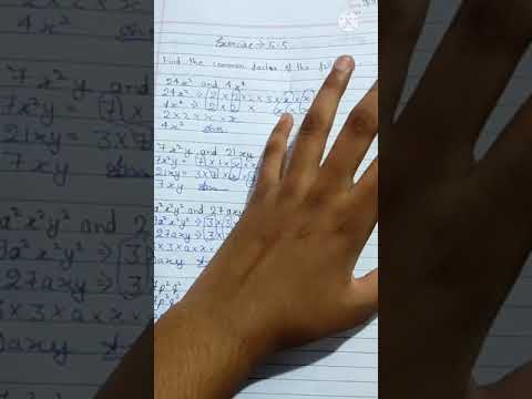 How to find common factor of the 24x² and 4x⁴ and more
