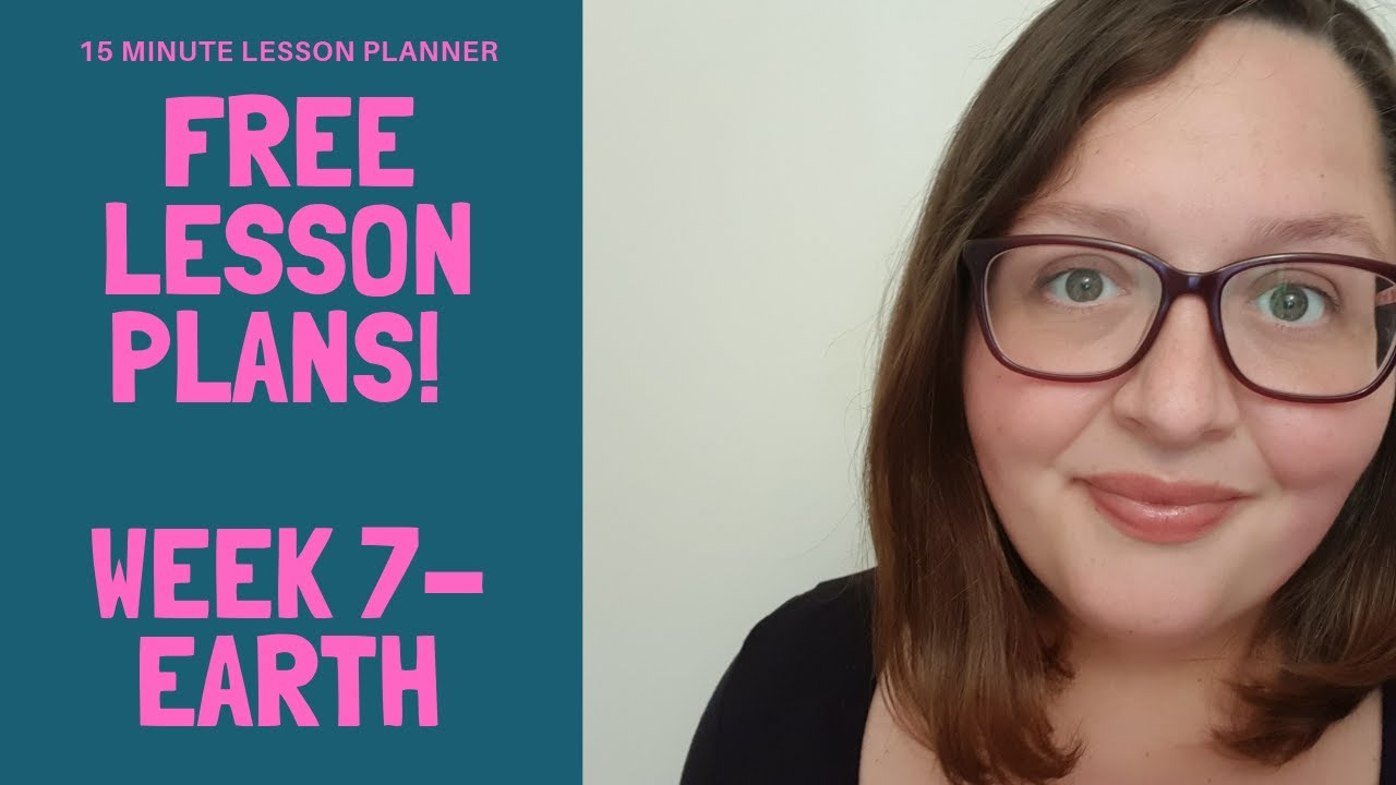 Preschool lesson plans Week 7 - Earth