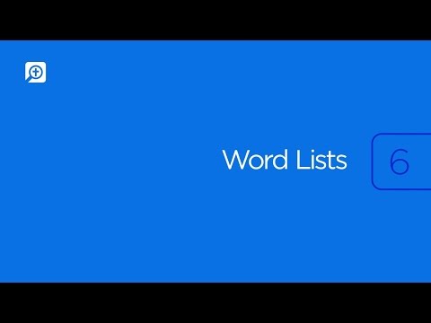 Logos 6 Word Lists | Logos Bible Software