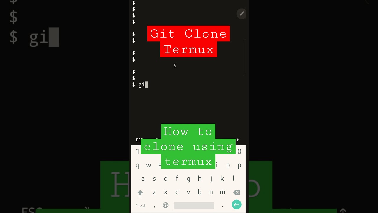 Termux : git clone #short | Full video https://youtu.be/AhixPH0L0IQ