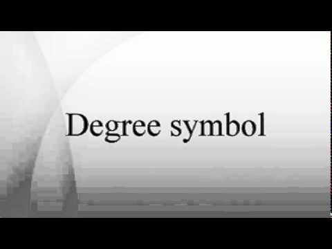 Degree symbol