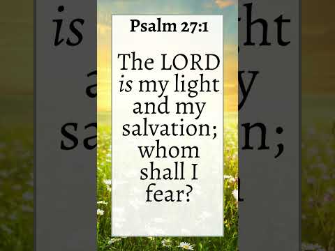Bible Verse | Psalm 27:1 (KJV)