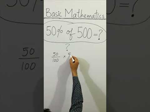 😳 CLEAN BASIC MATHEMATICS 50% of 500=? #Shorts