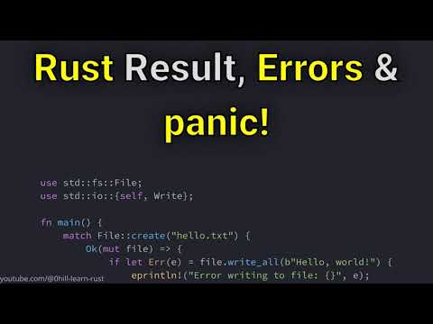 Error Handling in the Rust Programming Language