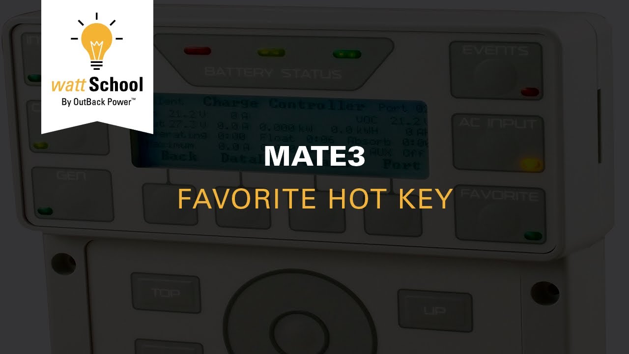 MATE3: Favorite Hot Key