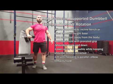 Bench Supported Dumbbell External Rotation | myworkouts.io