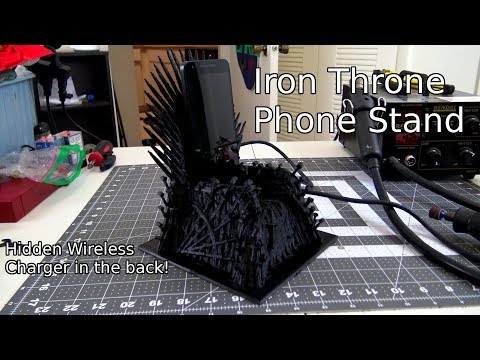 Iron Throne Phone Stand and Wireless Charger by HoffmanEngineering ...