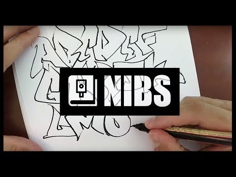 NIBSTA | Throwie Alphabet Sketch | Graffiti | Blackbookology